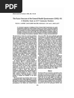 General Health Questionnaire GHQ 12 | PDF | Behavioural Sciences ...