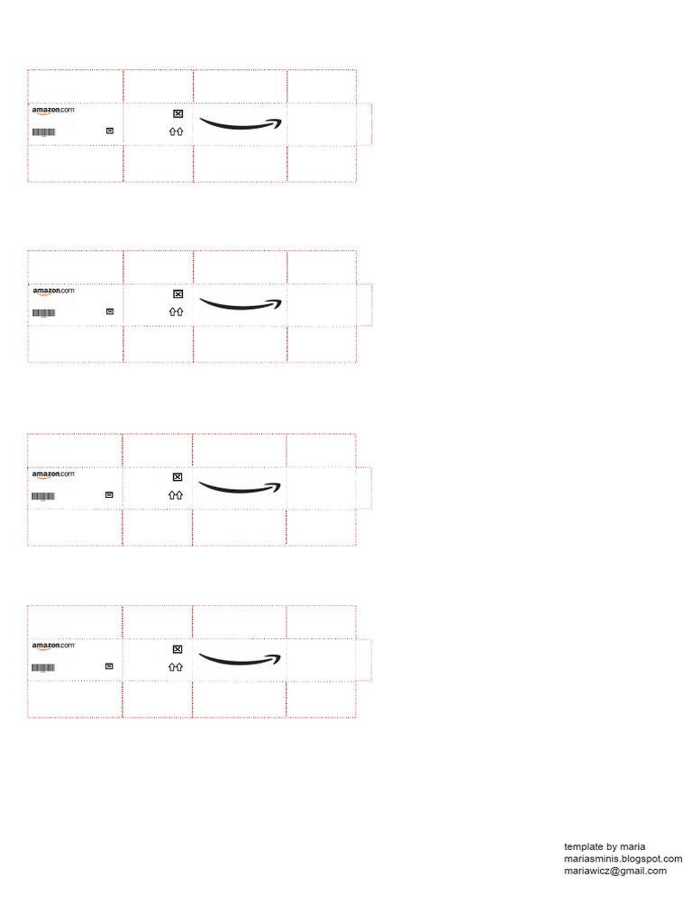Amazon Boxes Template | PDF