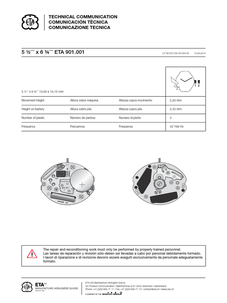 Eta 901.001 | PDF