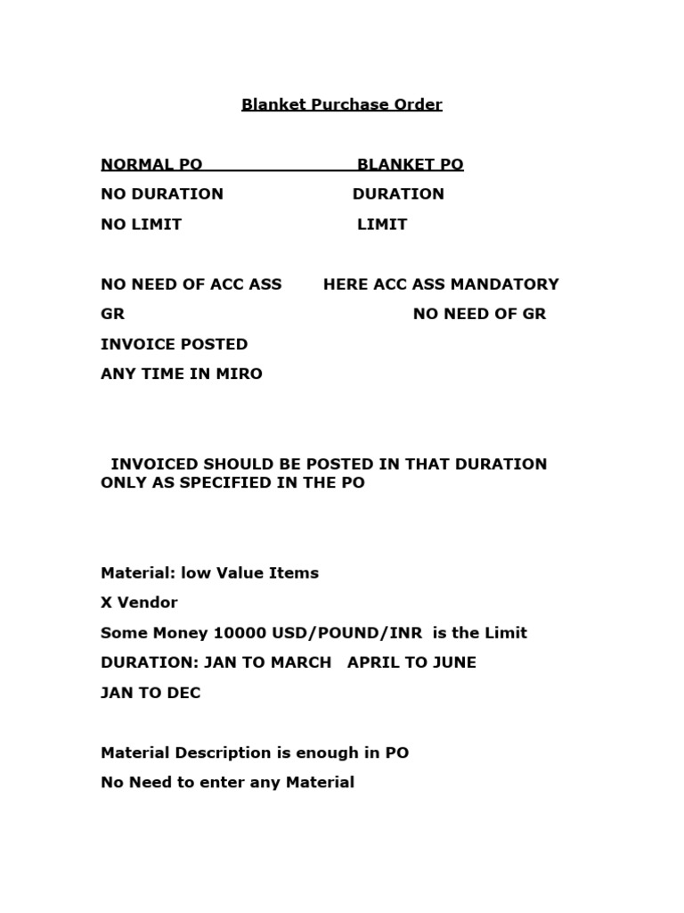 Day 28 Blanket Purchase Order | PDF | Invoice | Business