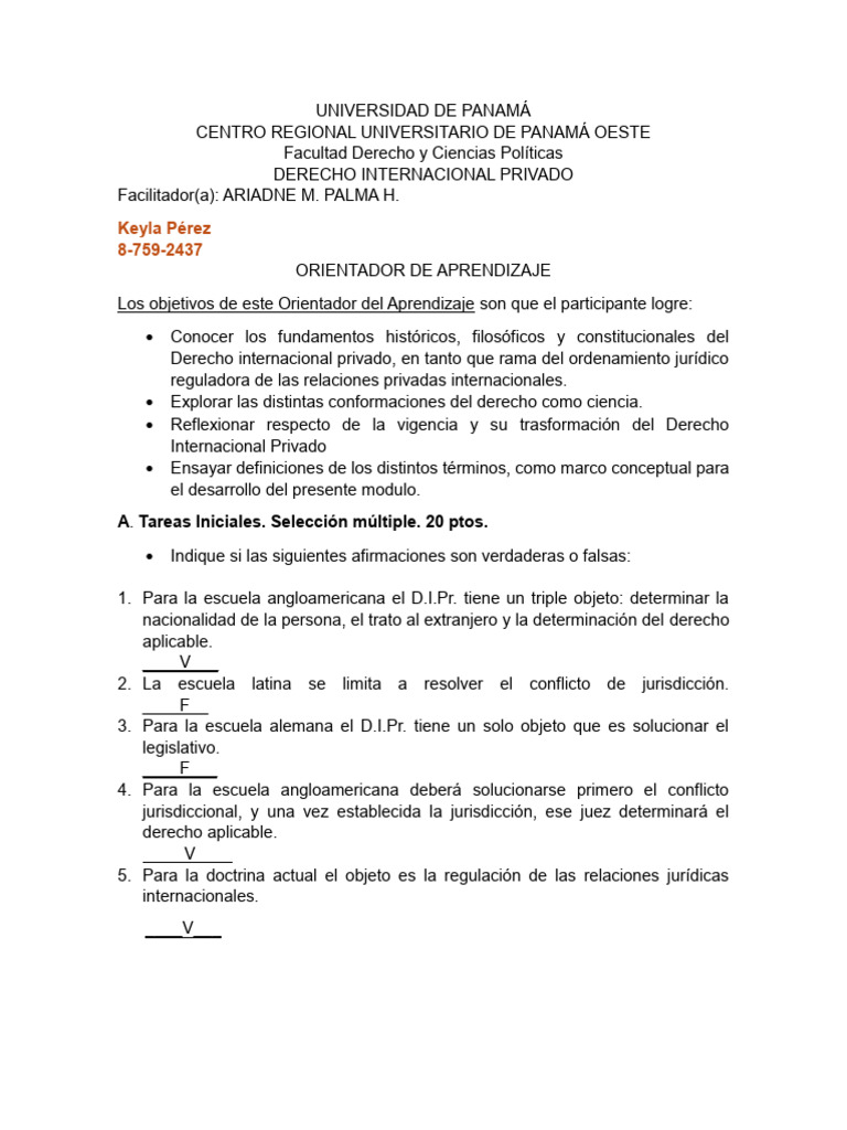 Orientador de Aprendizaje-Dip-Keyla Pérez | PDF | Jurisprudencia | Justicia