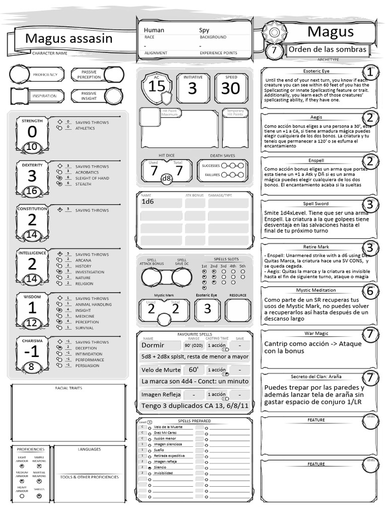 Manual de Habilidades Mágicas | PDF