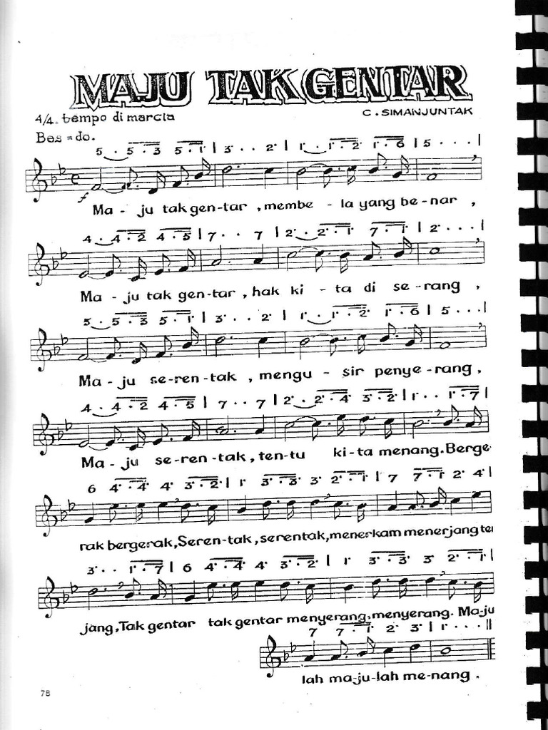 Lagu Wajib_maju Tak Gentar | PDF Lagu Wajib_maju Tak Gentar | PDF