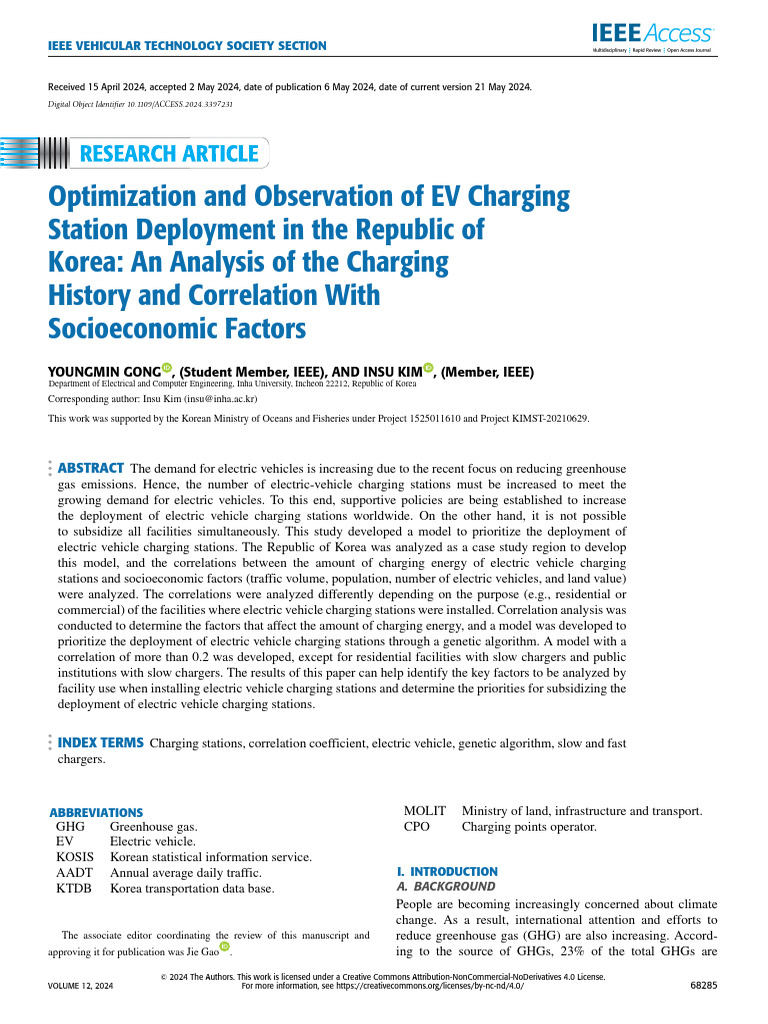 Optimization And Observation Of Ev Charging Station Deployment In The