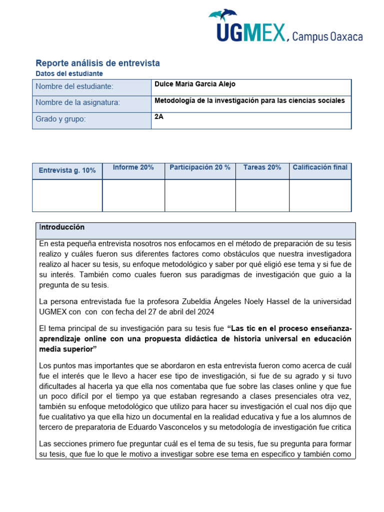 Formato Reporte De Entrevista Descargar Gratis Pdf Tecnología De