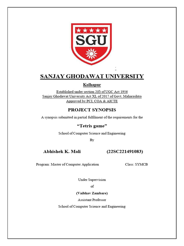 Tetris Game Final PDF 11 PDF | PDF | Computing | Computer Science