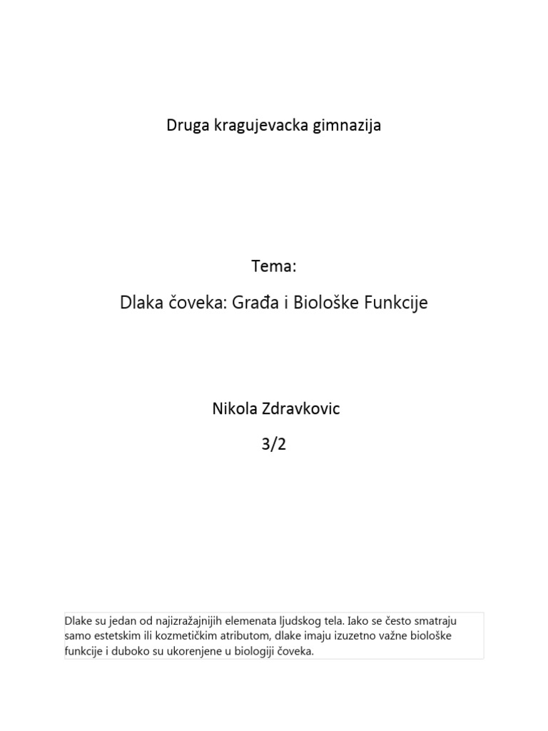 Dlaka Coveka | PDF