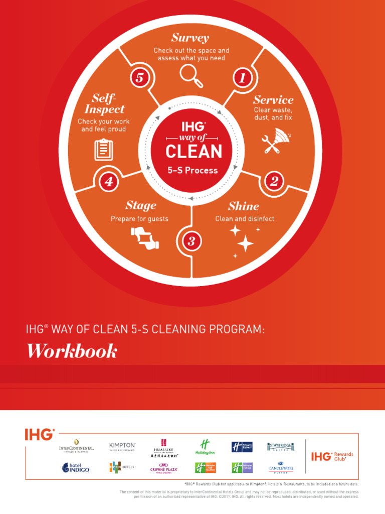 IHG 5S Way of Clean workbook.pdf | Download Free PDF | Bathroom
