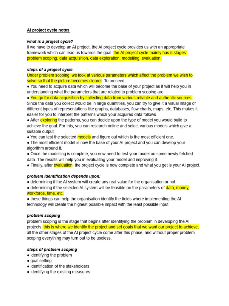 AI NOTES | PDF | Statistical Classification | Artificial Intelligence AI NOTES | PDF | Statistical Classification | Artificial Intelligence