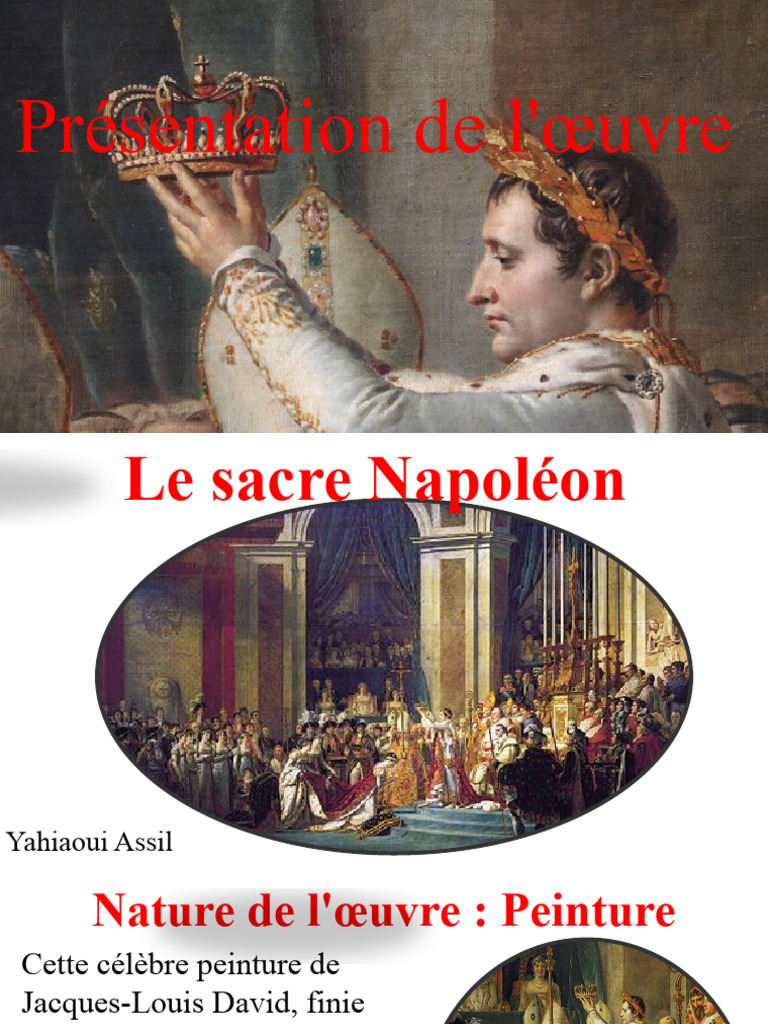 Le Sacre de Napoléon : Analyse et Contexte | PDF