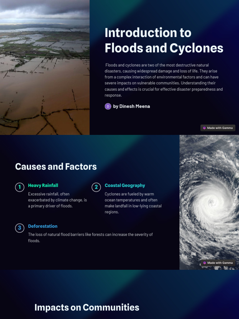 Introduction To Floods and Cyclones | Download Free PDF | Flood | Tropical Cyclones