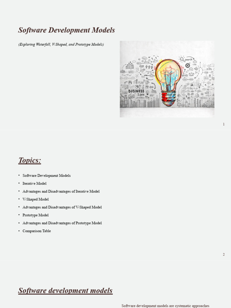 Software Development Models | PDF | Software Development Process | Computer Science