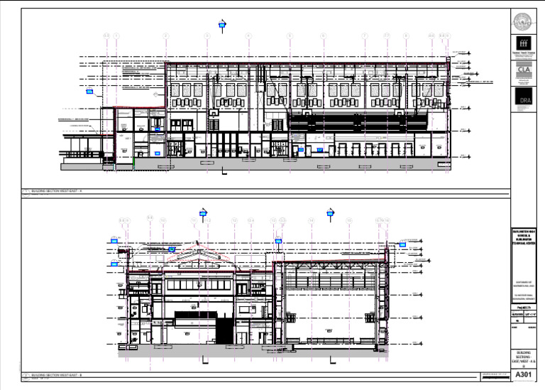 Building Sections - East/West - A & B | PDF