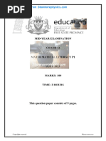 MP Maths Literacy Grade 12 June 2024 P1 and Memo | PDF