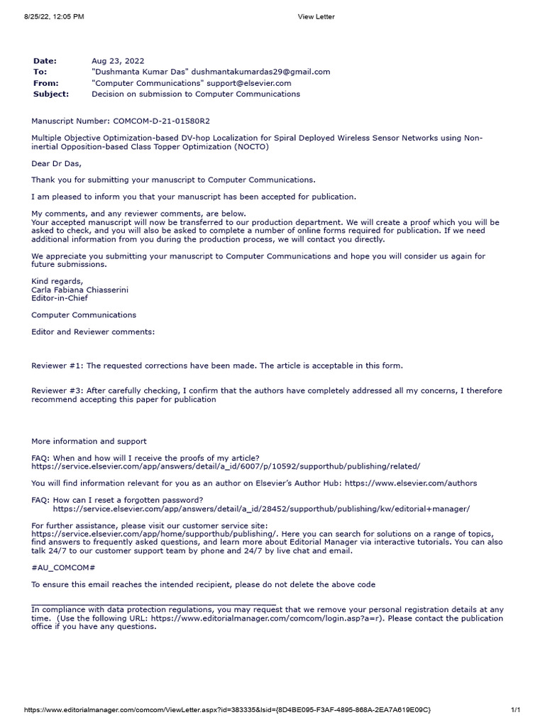 Computer Communications | PDF | Routing | Wireless Sensor Network