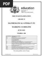 Mathematical Literacy Maths Lit NSC P1 Memo Nov 2022 Eng | PDF