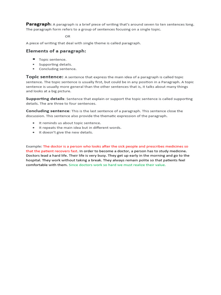 How To Write An Effective Paragraph | PDF | Language Arts & Discipline ...