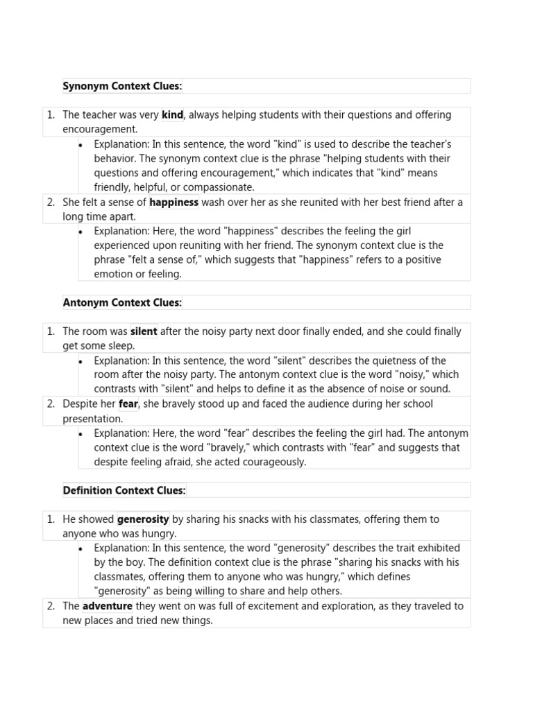 Context Clues | PDF | Happiness | Social Psychology