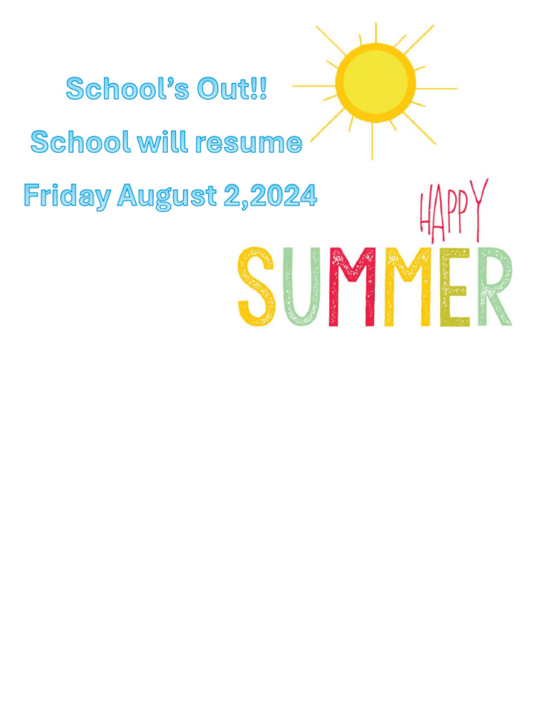 Schools Out | PDF
