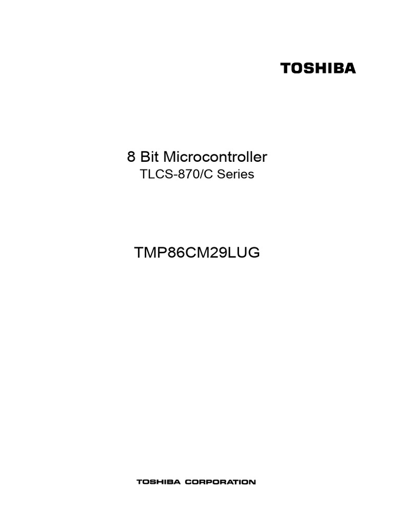 Datasheet - HK Tmp86cm29lug 4125677 | PDF | Computer Engineering | Computing