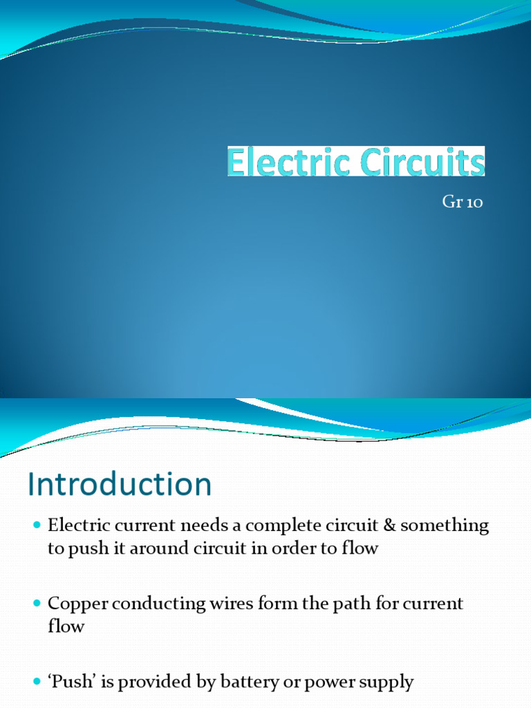 Electric Circuits | PDF | Voltage | Electrical Resistance And Conductance
