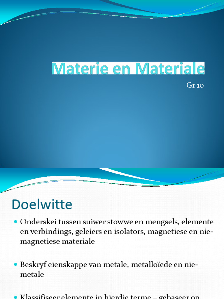 Matter & MaterialsAfr | PDF