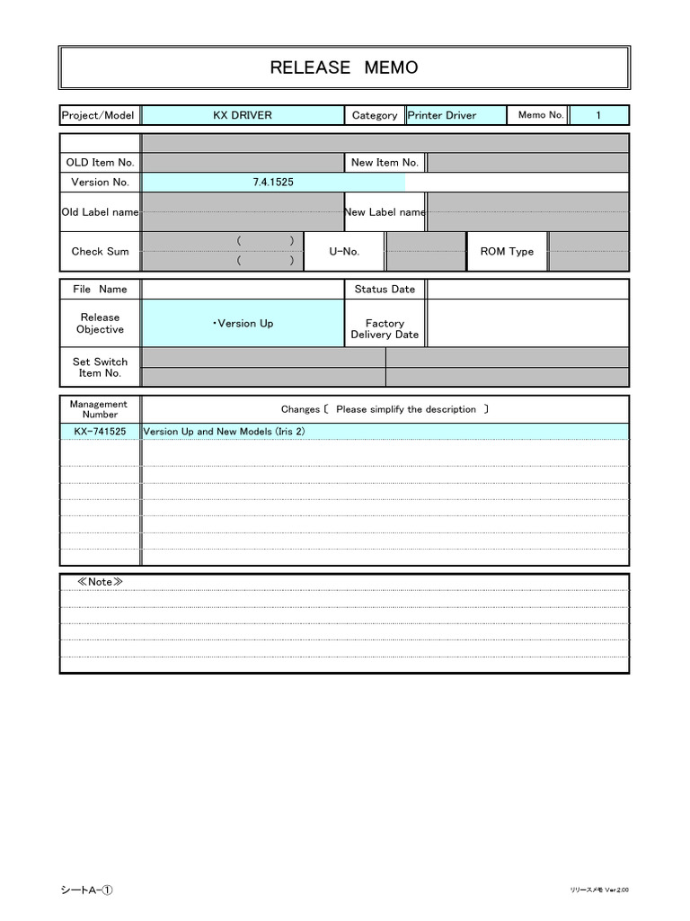 KX Driver Ver. 2.00 Release Notes | PDF | Microsoft Windows | Computing ...