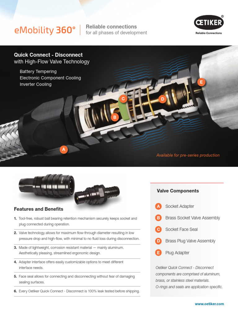OETIKER Connections | PDF | Valve | Electrical Connector