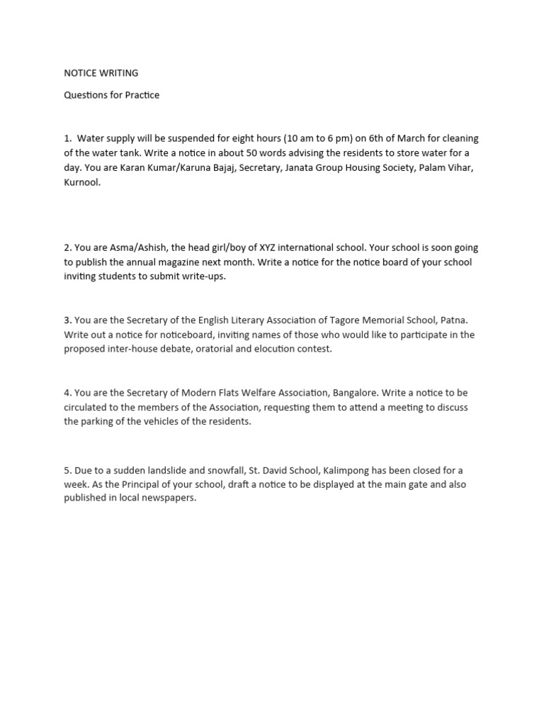 Practice Questions and Note Book Work-English Grade 12 | PDF