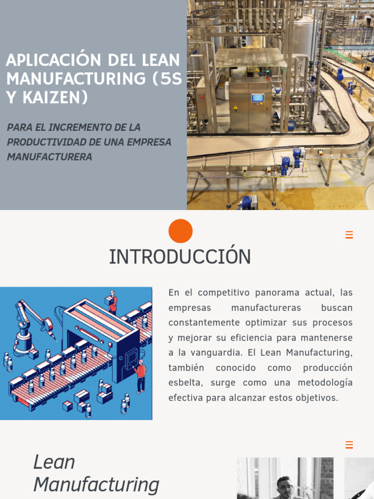 APLICACIÓN DEL LEAN MANUFACTURING (5S Y KAIZEN) | Descargar gratis PDF | Lean Manufacturing ...