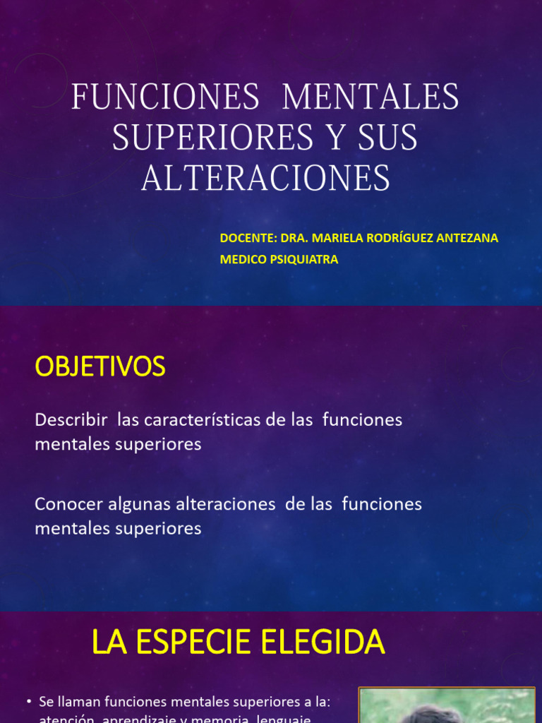 Funciones Mentales Superiores y Sus Alteraciones 1 | PDF | Memoria | Las emociones
