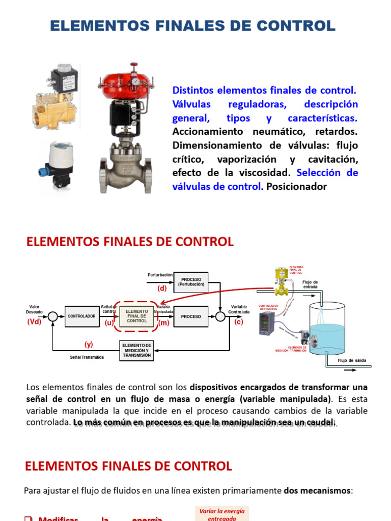 Elementos Finales de Control | PDF | Solenoide | Bomba