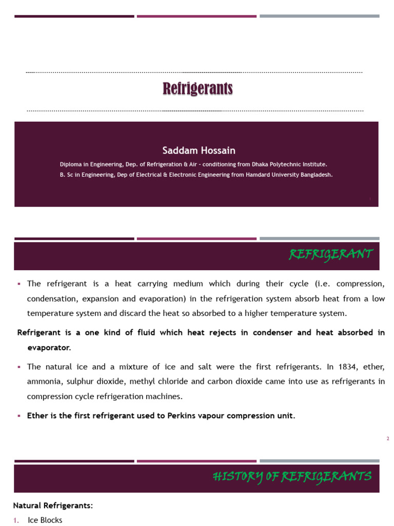 Refrigerant | PDF | Chlorofluorocarbon | Chlorine
