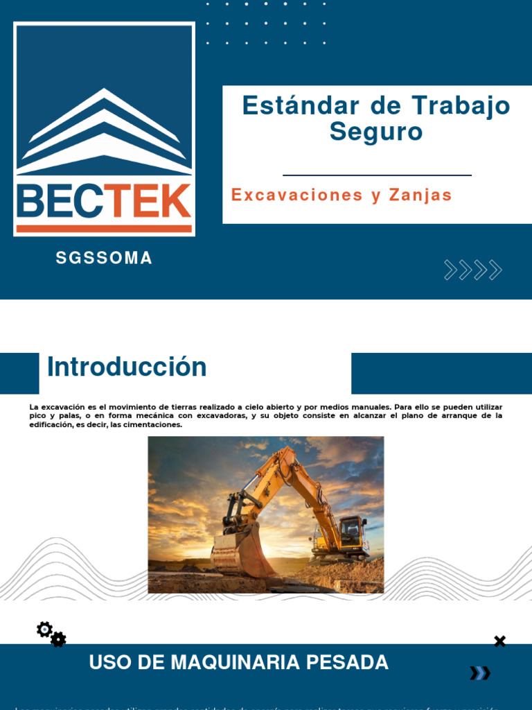Excavaciones y Zanjas | PDF | Equipamiento pesado | Minería