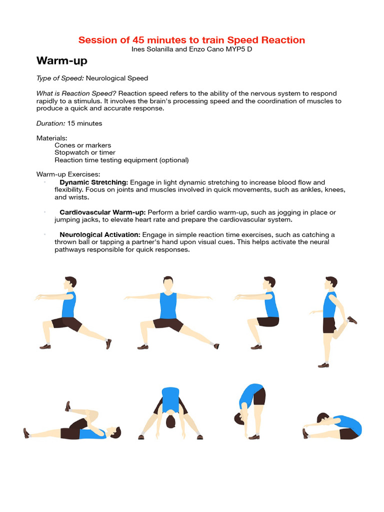 Speed Reaction Training Session Guide | PDF | Mental Chronometry | Meditation