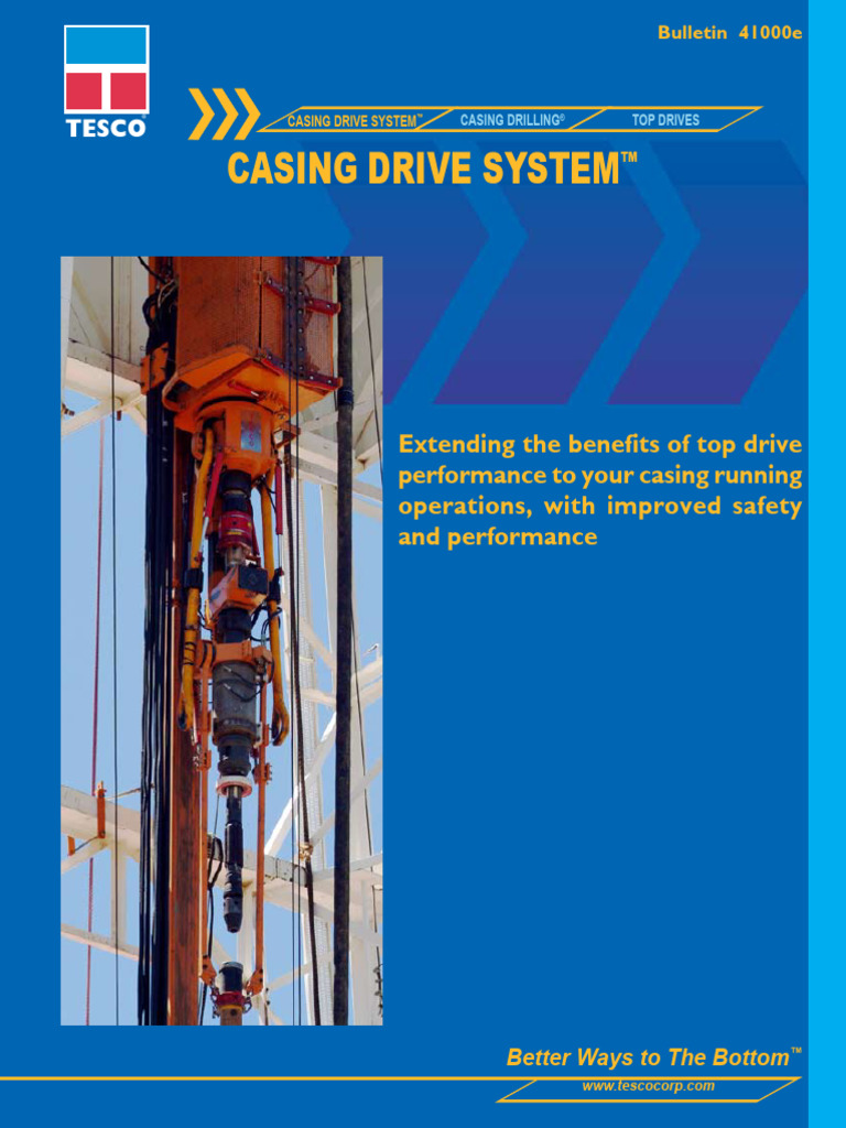 Casing Drive System Web | PDF | Elevator | Drilling