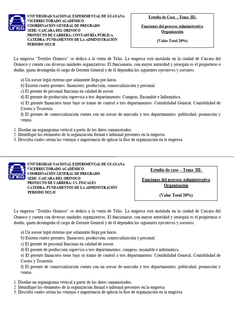 Estudio de Caso - Fundamentos Tema 3 | PDF | Business | Contabilidad