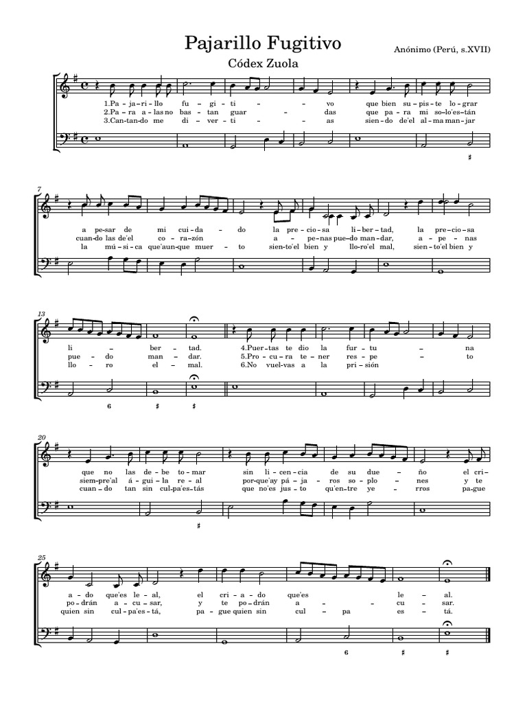 Pajarillo Fugitivo em | PDF