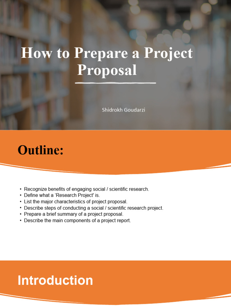 How To Prepare A Project Proposal | PDF | Methodology | Hypothesis