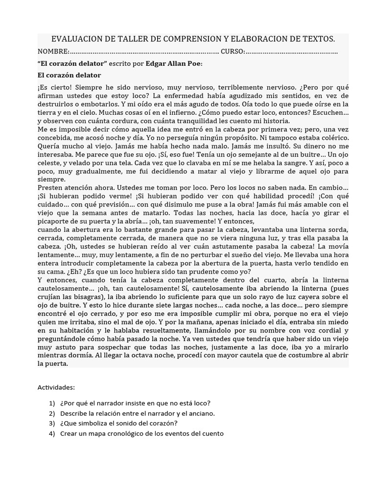 El Corazón Delator | PDF