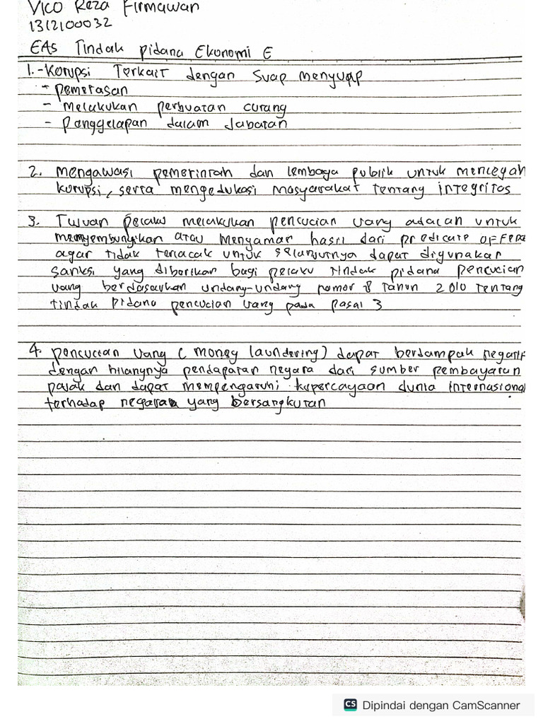 EAS TPE (E) - Vico Reza Firmawan-1312100032 | PDF