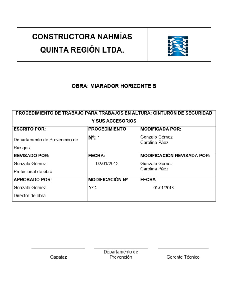 PTScinturón MHB | PDF
