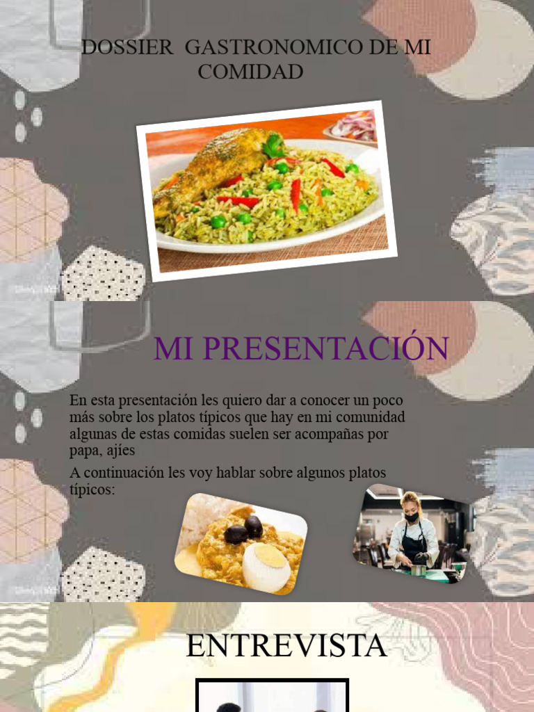 Dossier Gastronomico Ept | PDF | Cocina, comidas y vino