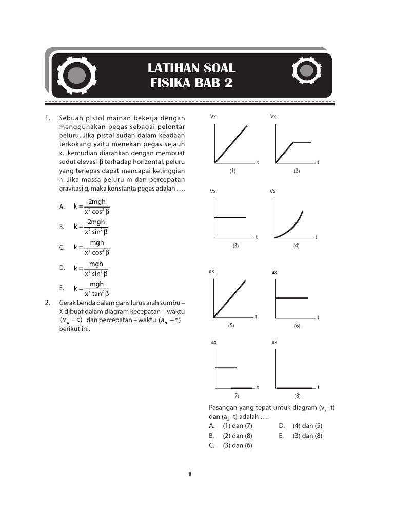 Latihan Soal Fisika Bab 2. Kinematika Gerak | PDF