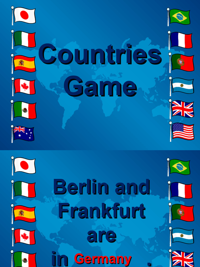Countries Game Fun Activities Games 31410 | PDF