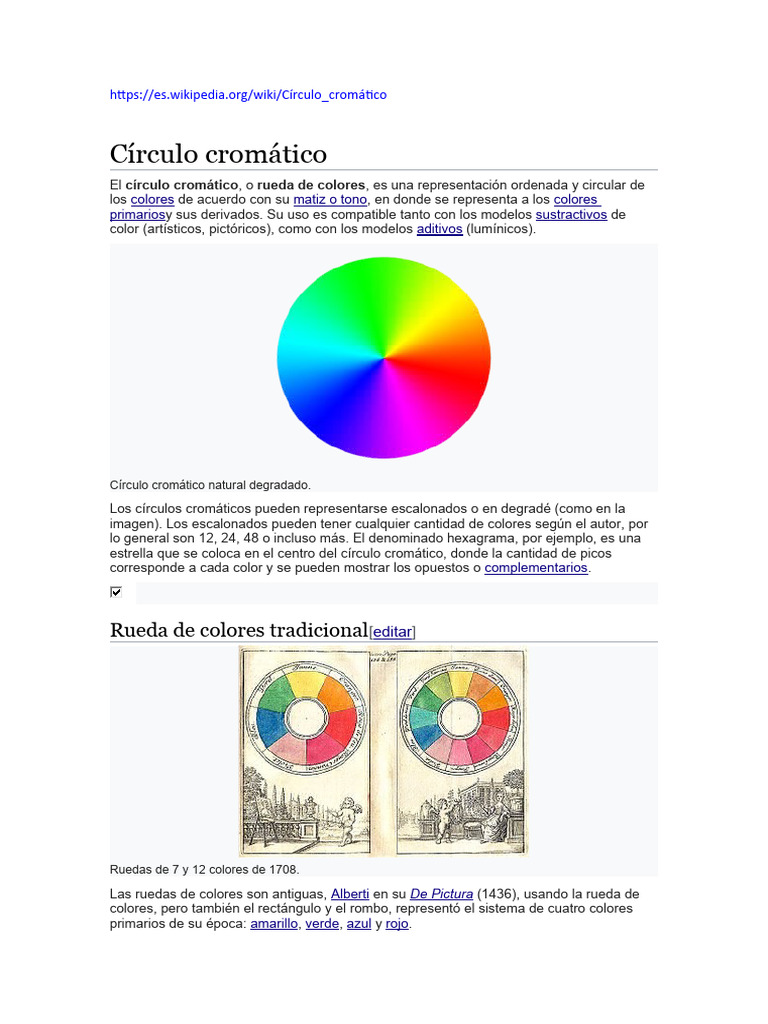 Guía Completa del Círculo Cromático | PDF | Color | Amarillo