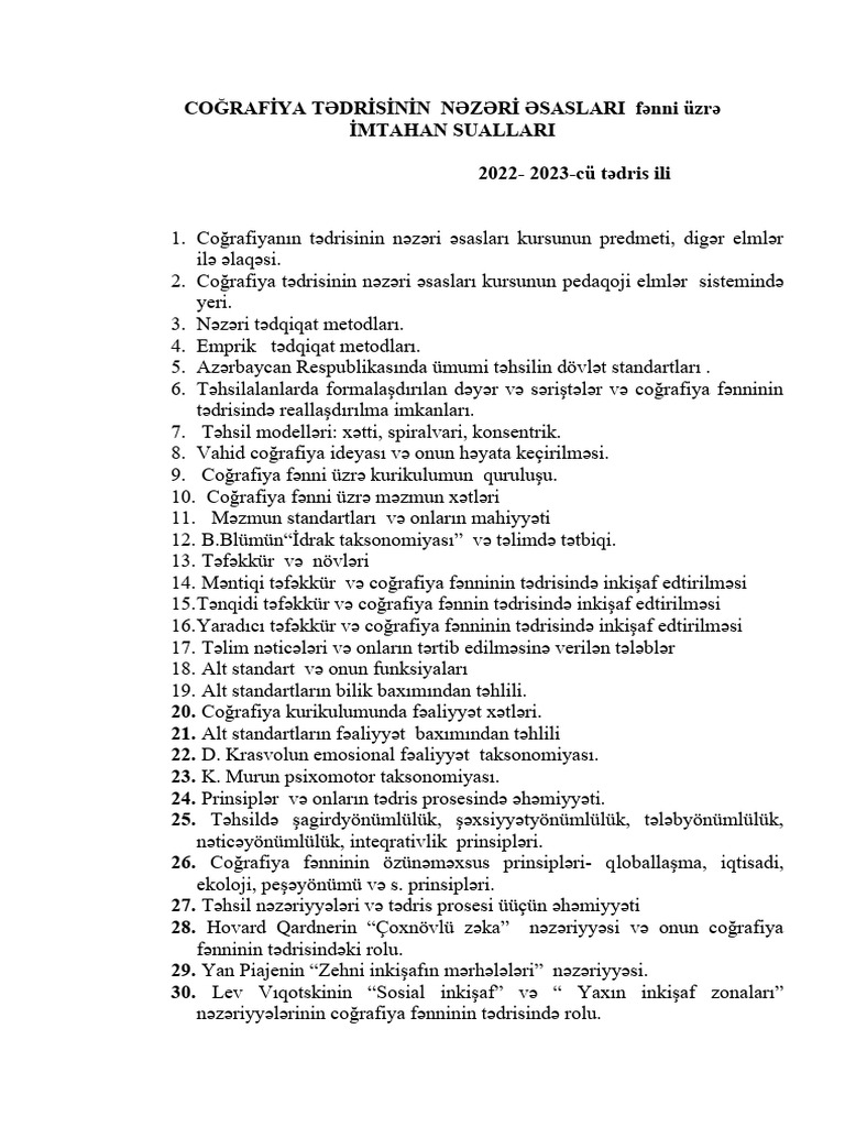 CTM 1 Suallar 2023-1 | PDF