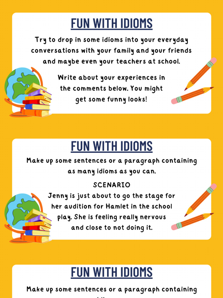 Idioms Challenge Tasks | PDF