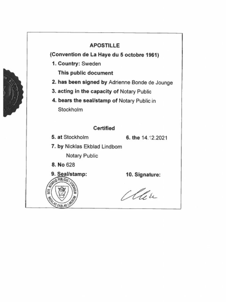 Apostille Versión Español 2021 | PDF