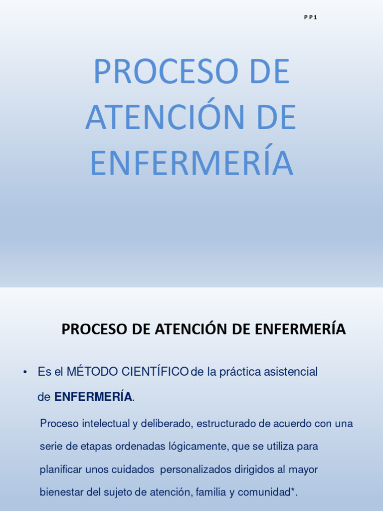 Pae Pasos 1 2 Pdf Enfermería Ciencias De La Salud